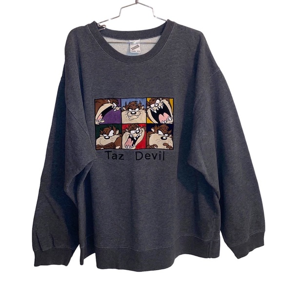 Warner Bros. | Sweaters | Vintage Warner Bros Taz Devil Sweater Size ...